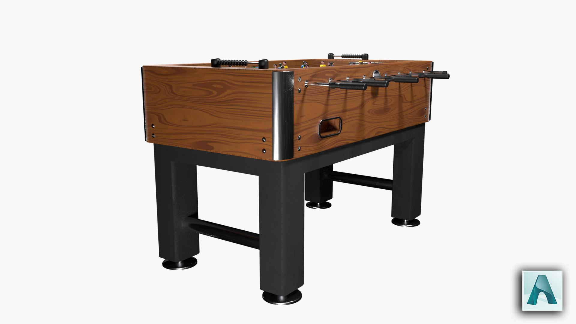 Foosball Table Football 3D Model - TurboSquid 2275316