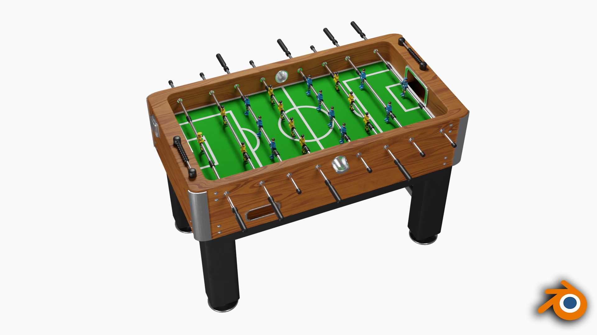 Foosball Table Football 3D Model - TurboSquid 2275316