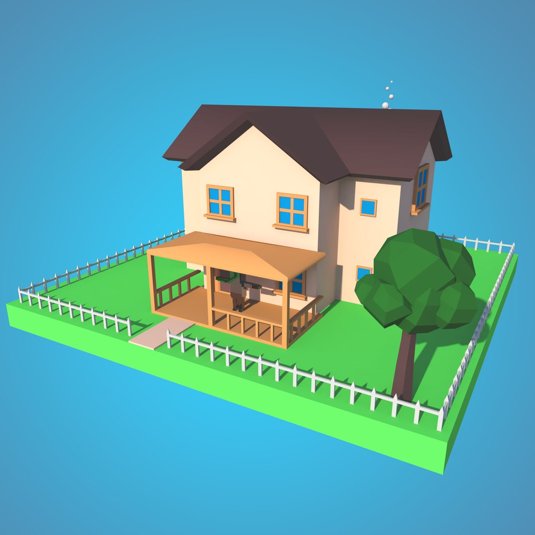 3D House Minecraft - TurboSquid 1169454