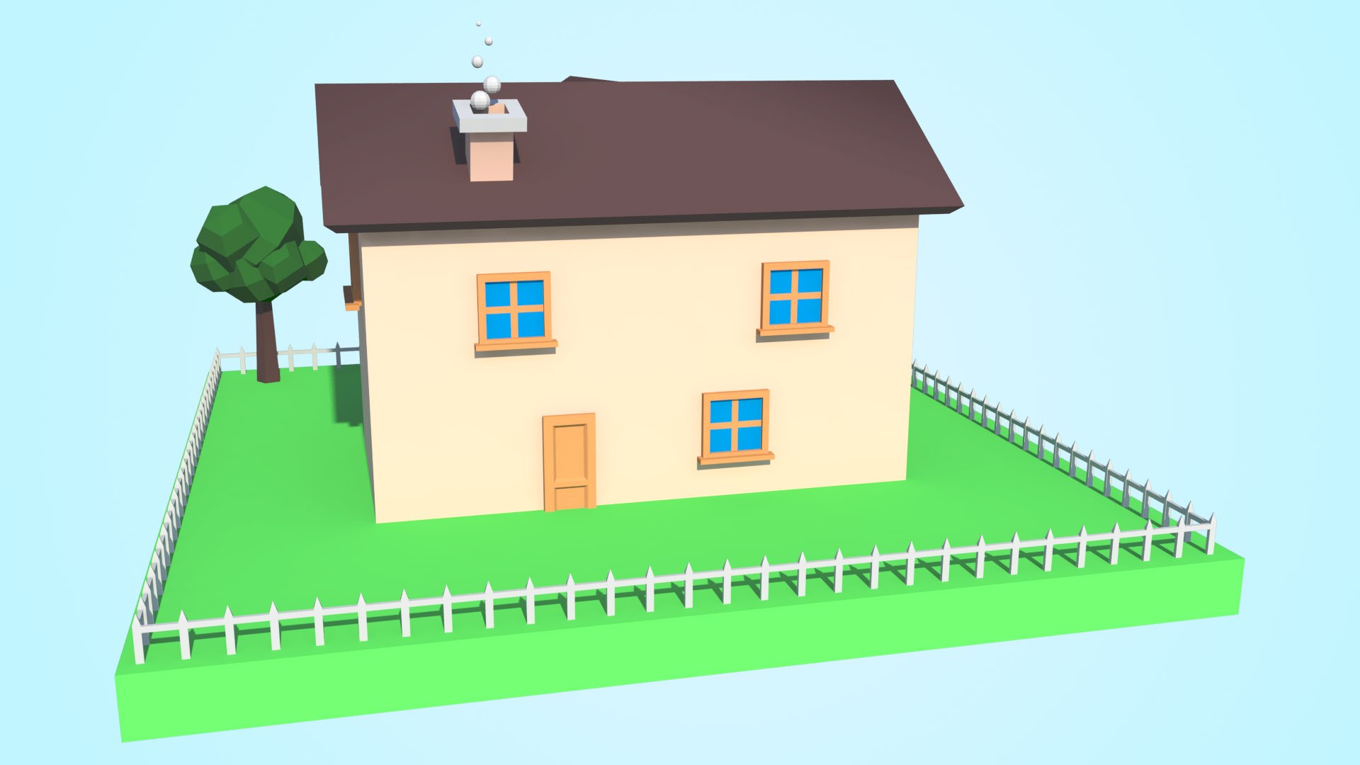 3D House Minecraft - TurboSquid 1169454