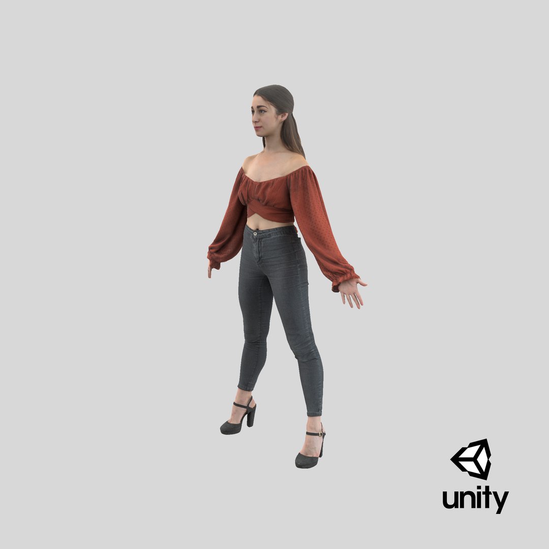 3D Emma Casual Spring A Pose - TurboSquid 1961598