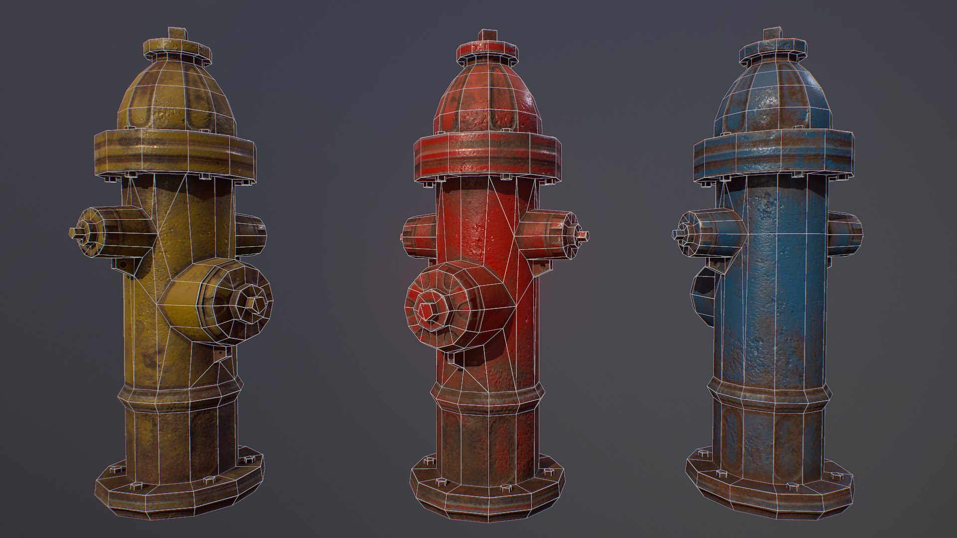 Hydrant Pbr Model - TurboSquid 1362946