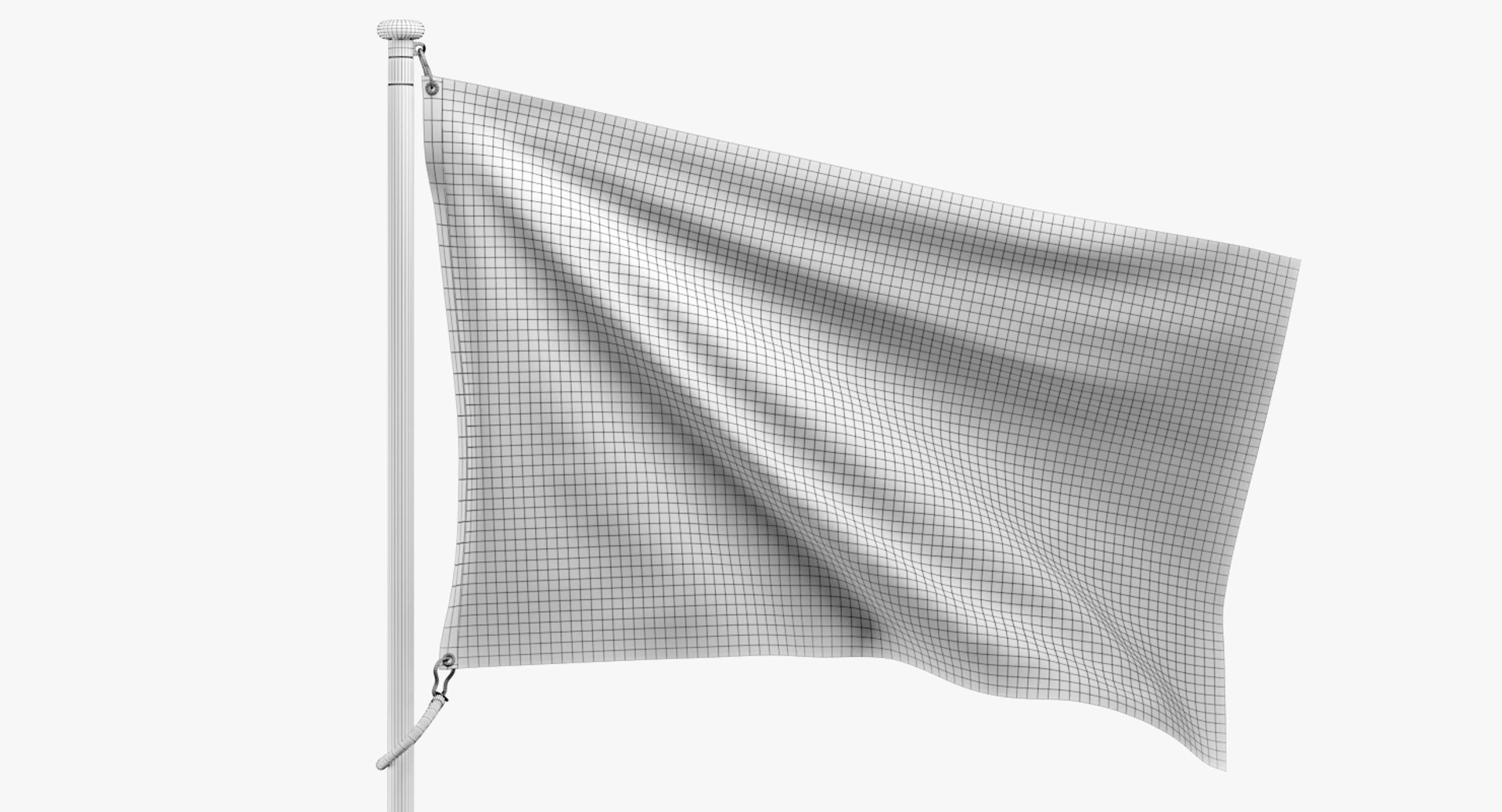 3D flagpole flag model - TurboSquid 1283814