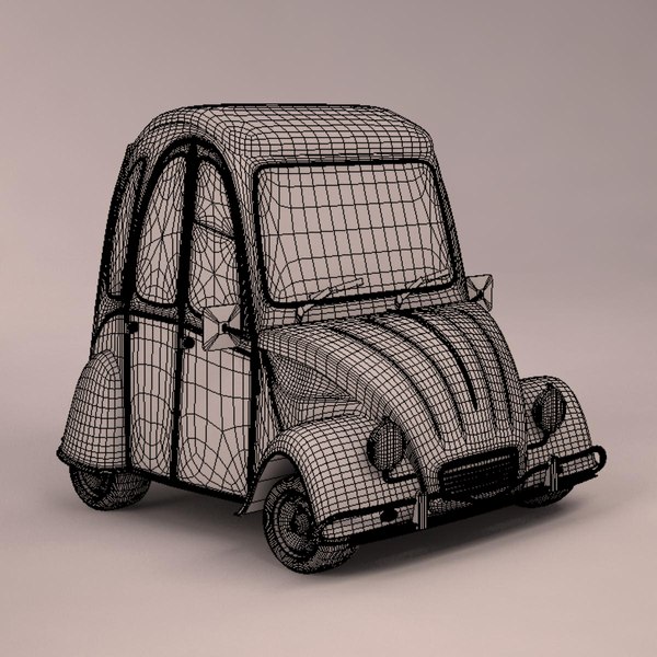 3d citroen 3cv car model