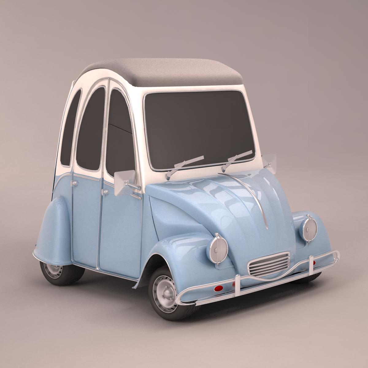 3d citroen 3cv car model