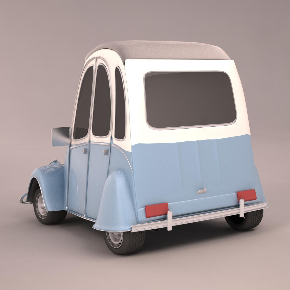 3d citroen 3cv car model