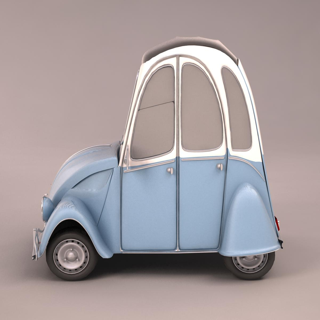 3d citroen 3cv car model