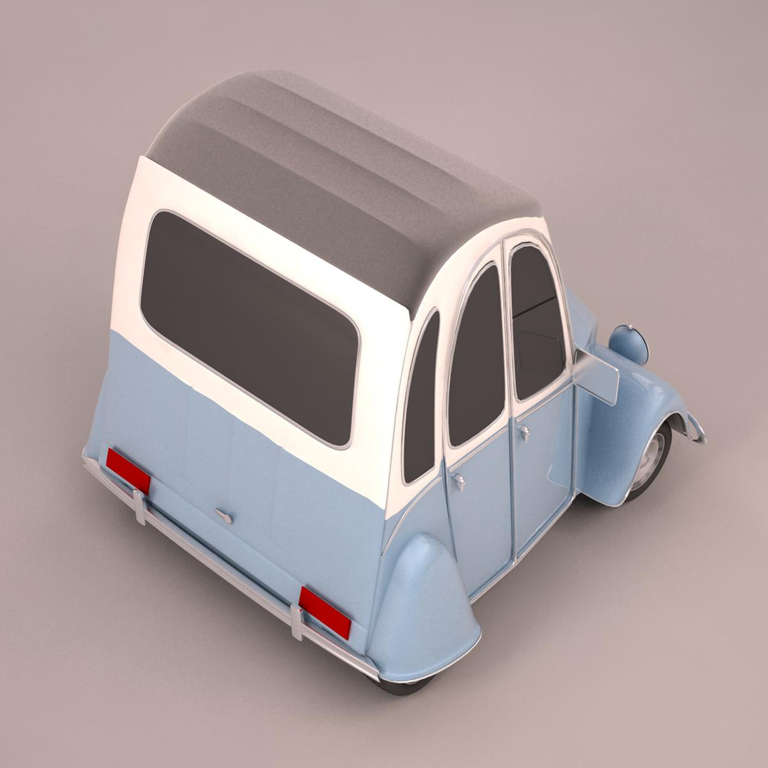 3d citroen 3cv car model