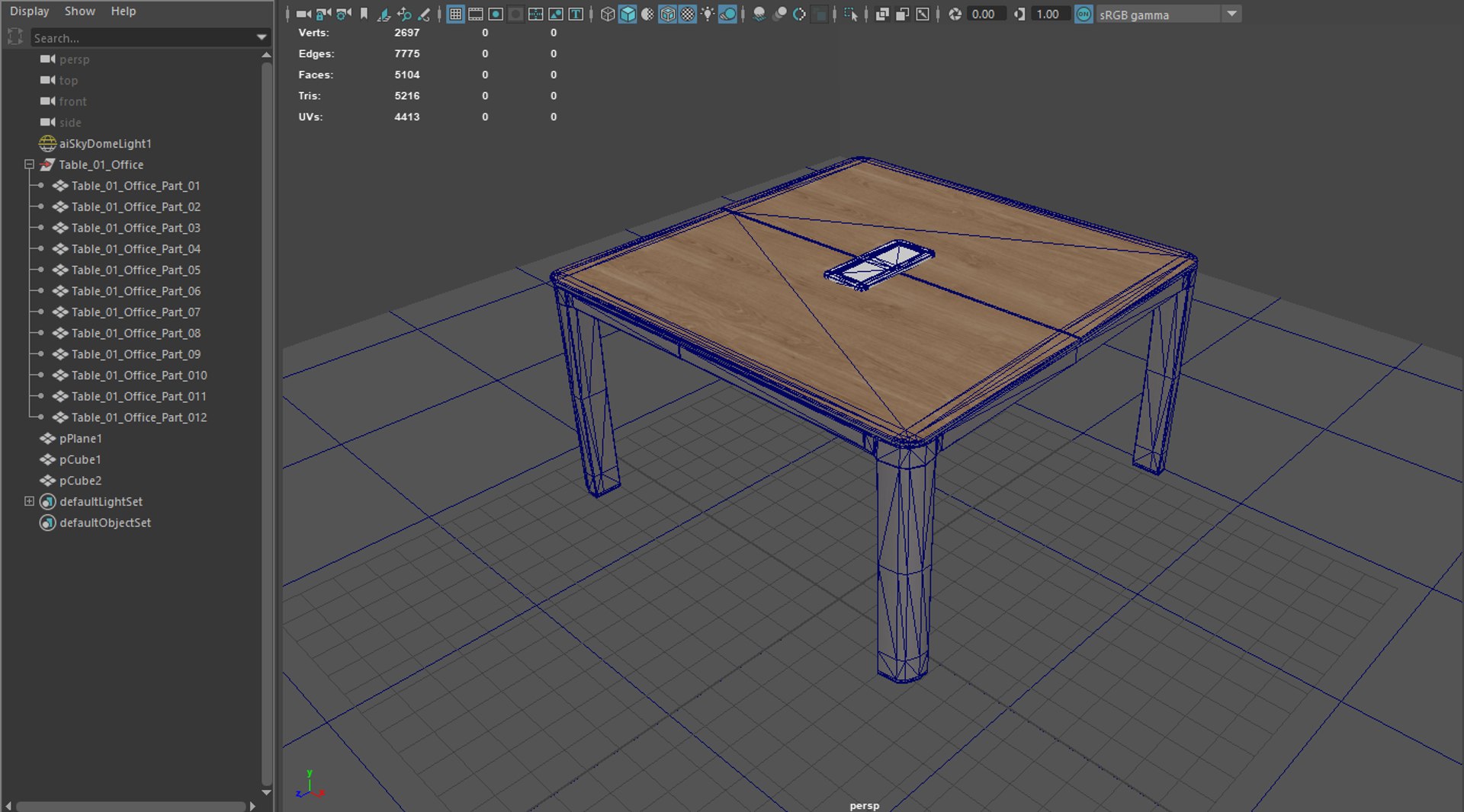3D table office model - TurboSquid 1703927