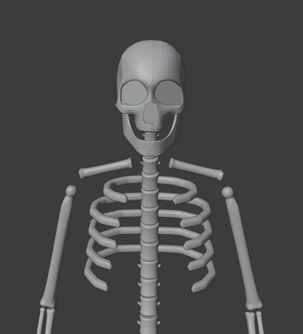 3D Skeleton Cartoon Model - TurboSquid 2146562
