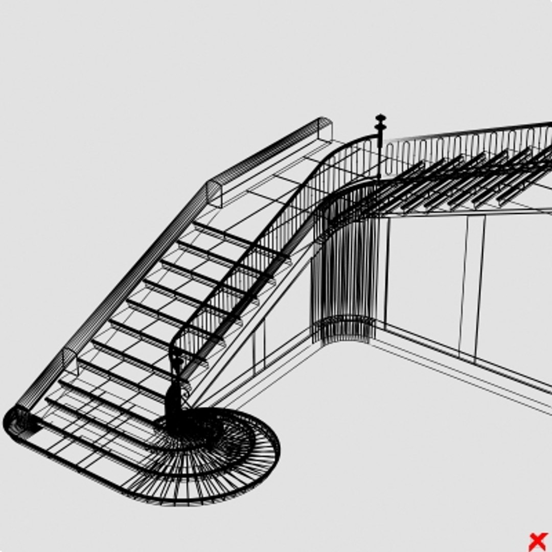 Staircase 3d Max