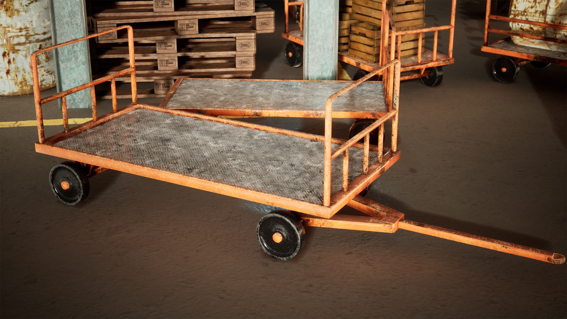 Industrial Carts 22 Assets 3D model - TurboSquid 2108404