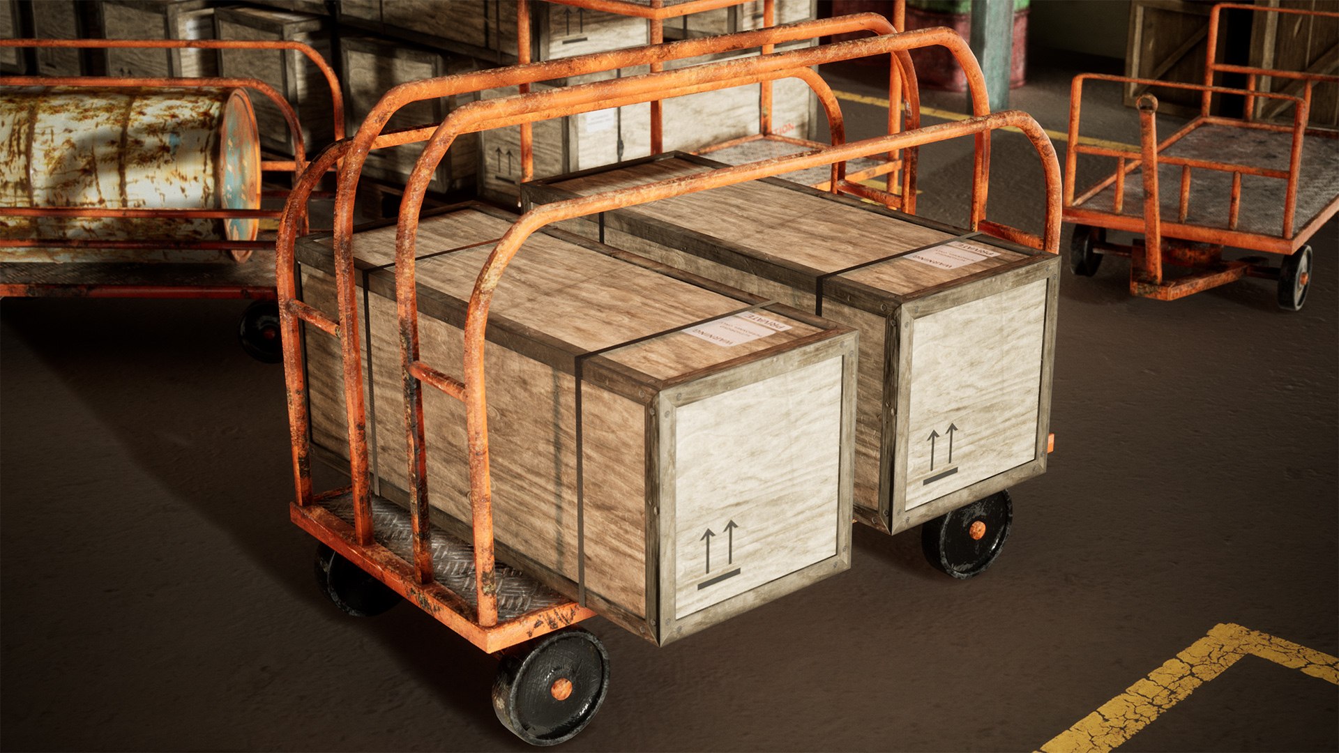 Industrial Carts 22 Assets 3D model - TurboSquid 2108404