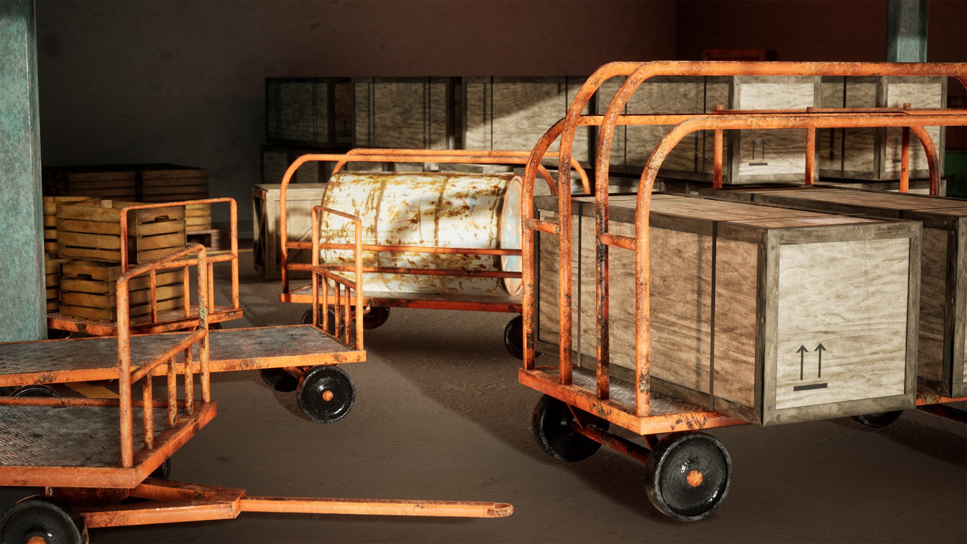 Industrial Carts 22 Assets 3D model - TurboSquid 2108404