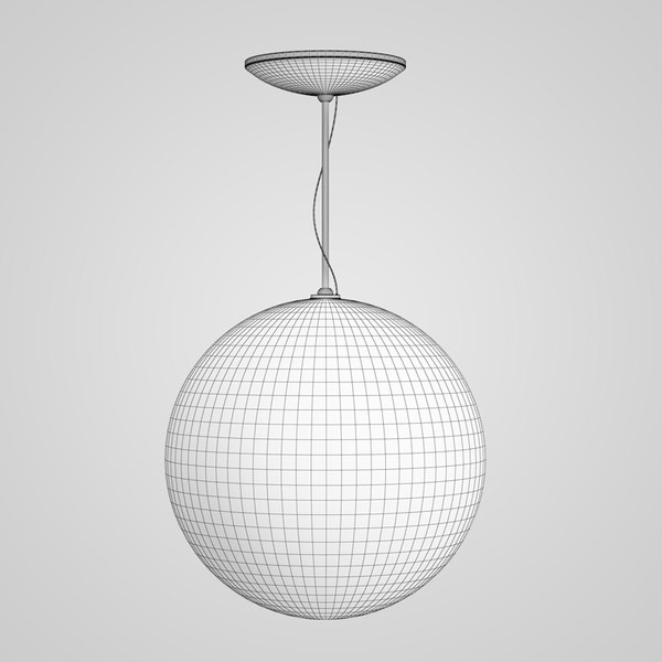 3d model glass ceiling lamp 25
