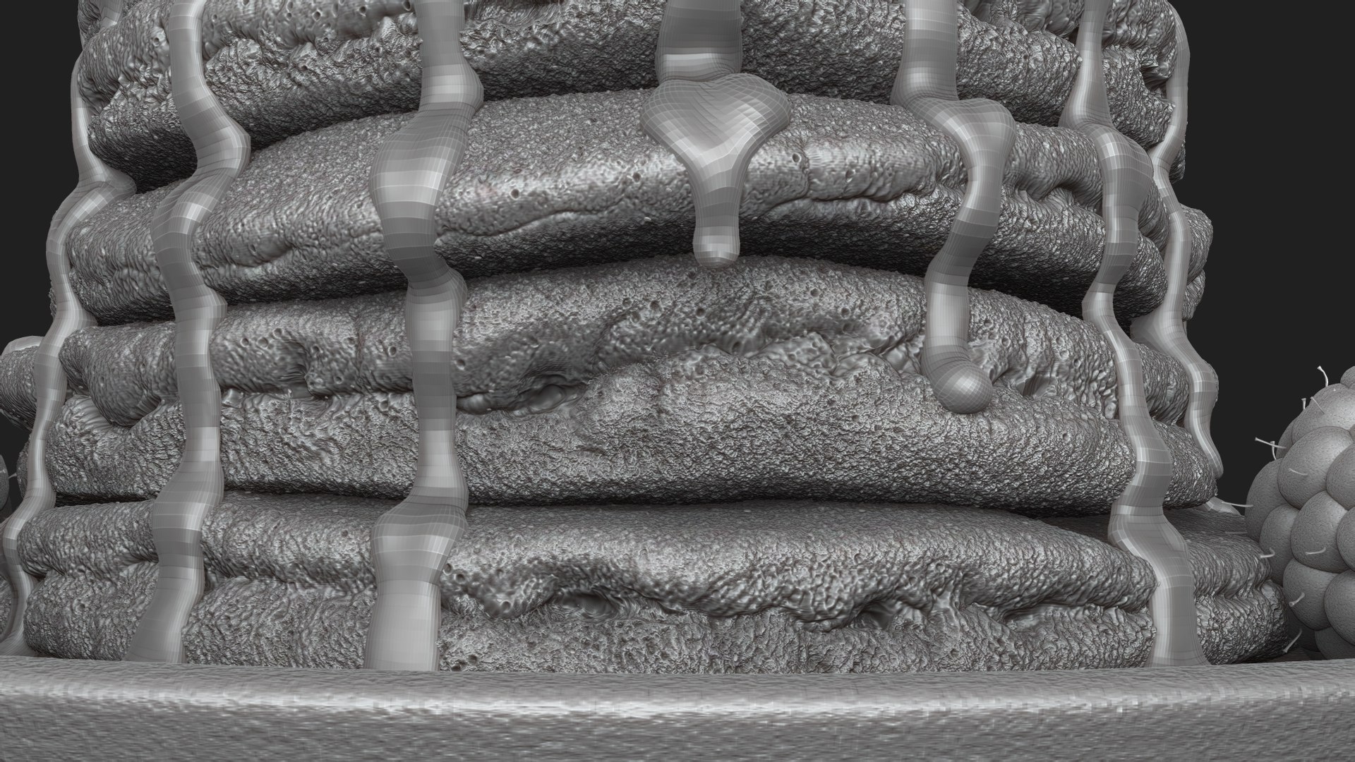 3D Zbrush Pancakes With Toppings Vol 2 Model - TurboSquid 1968972