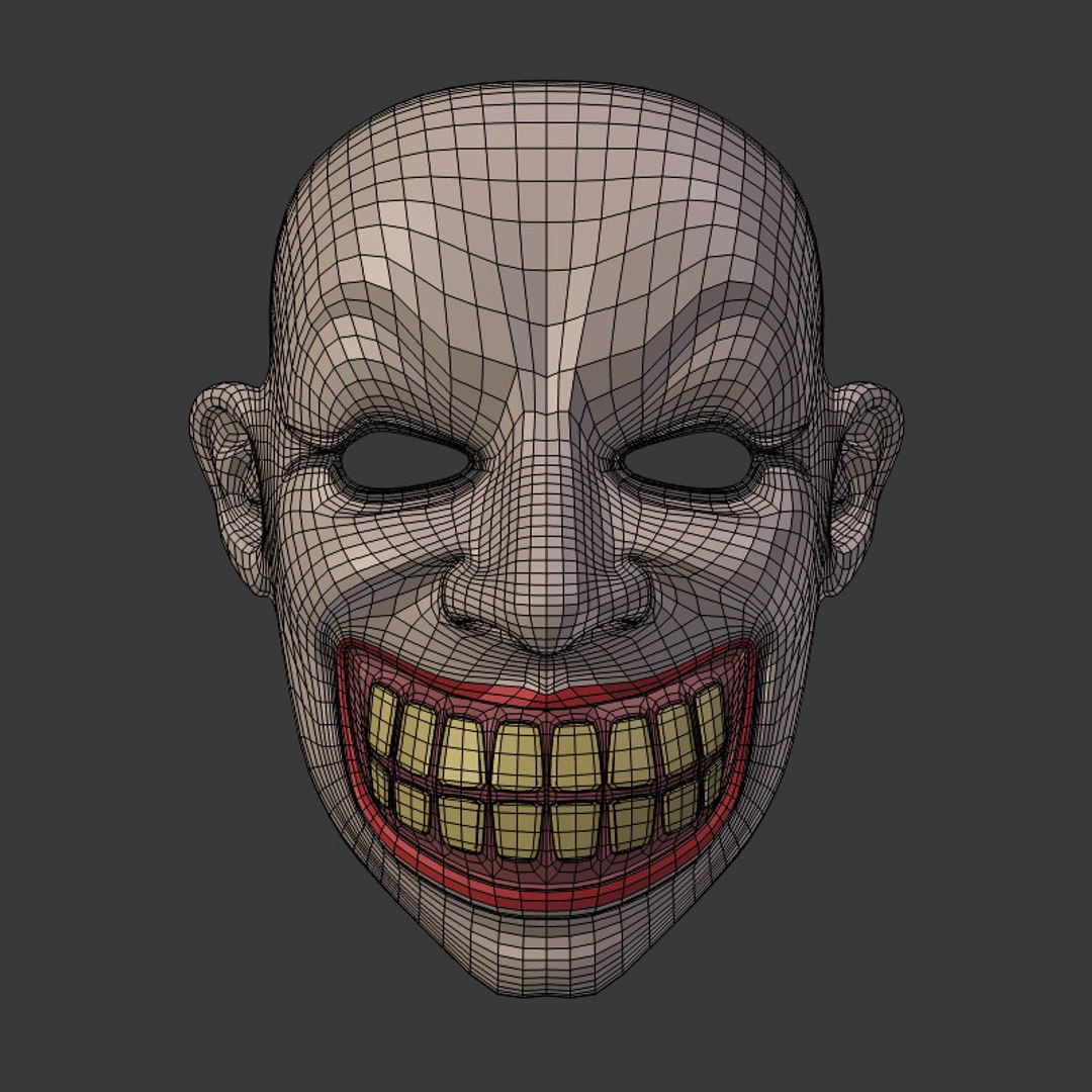 Clown Mask 3d 3ds