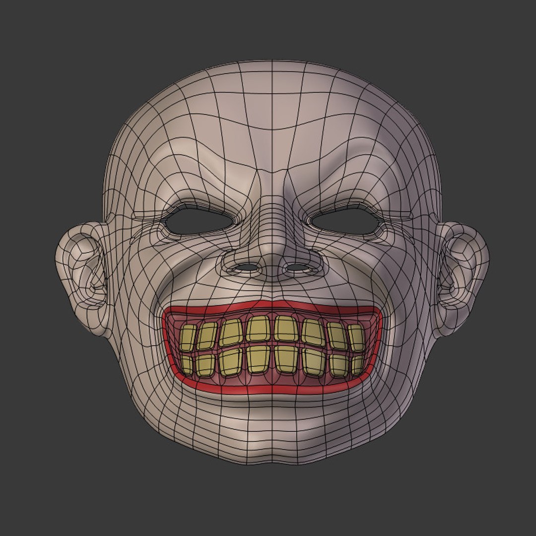 Clown Mask 3d 3ds