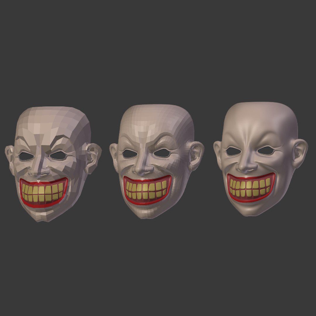 Clown Mask 3d 3ds
