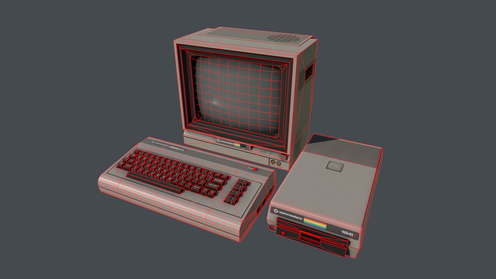 3D Commodore Old Computer Collection - TurboSquid 2344773