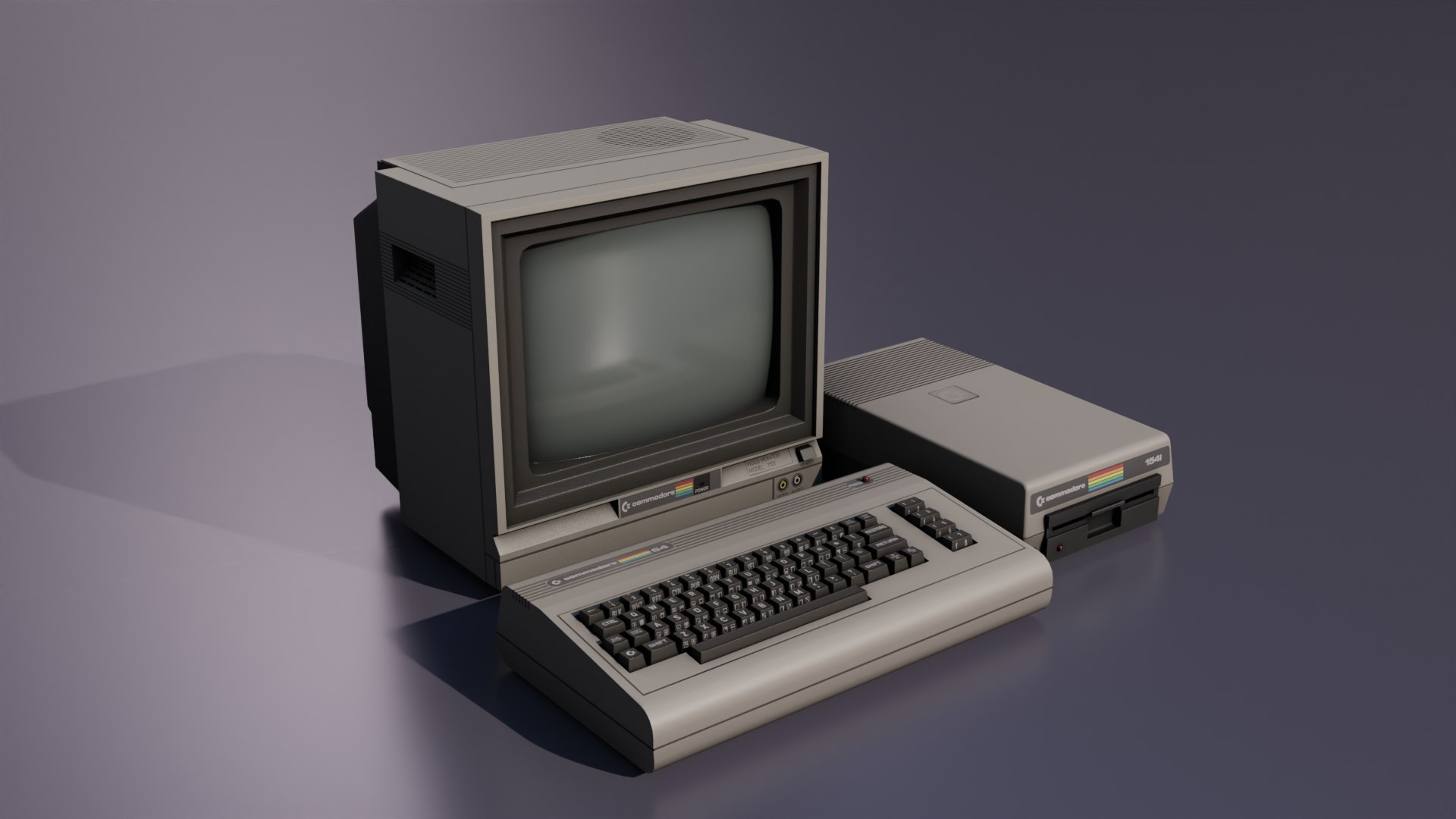 3D Commodore Old Computer Collection - TurboSquid 2344773