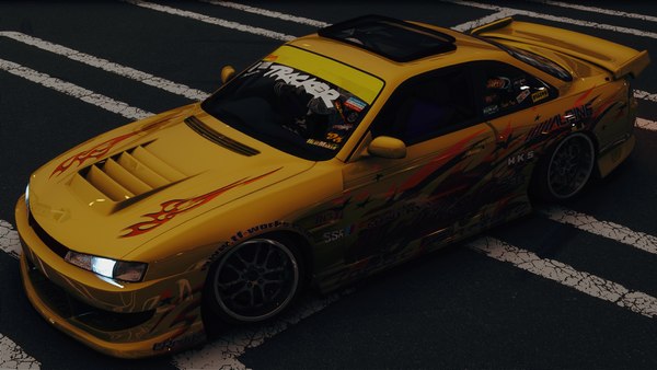 Nissan Silvia S14 Jake Possemato 3D model - TurboSquid 2149340