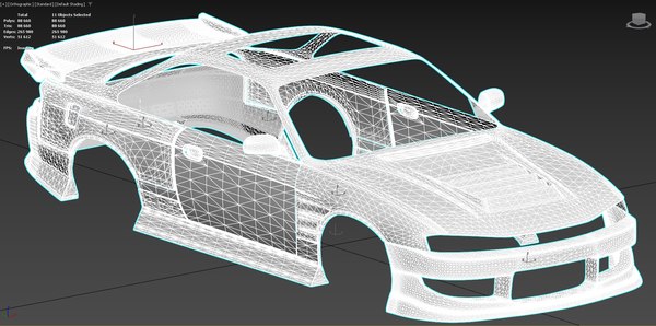 Nissan Silvia S14 Jake Possemato 3D model - TurboSquid 2149340