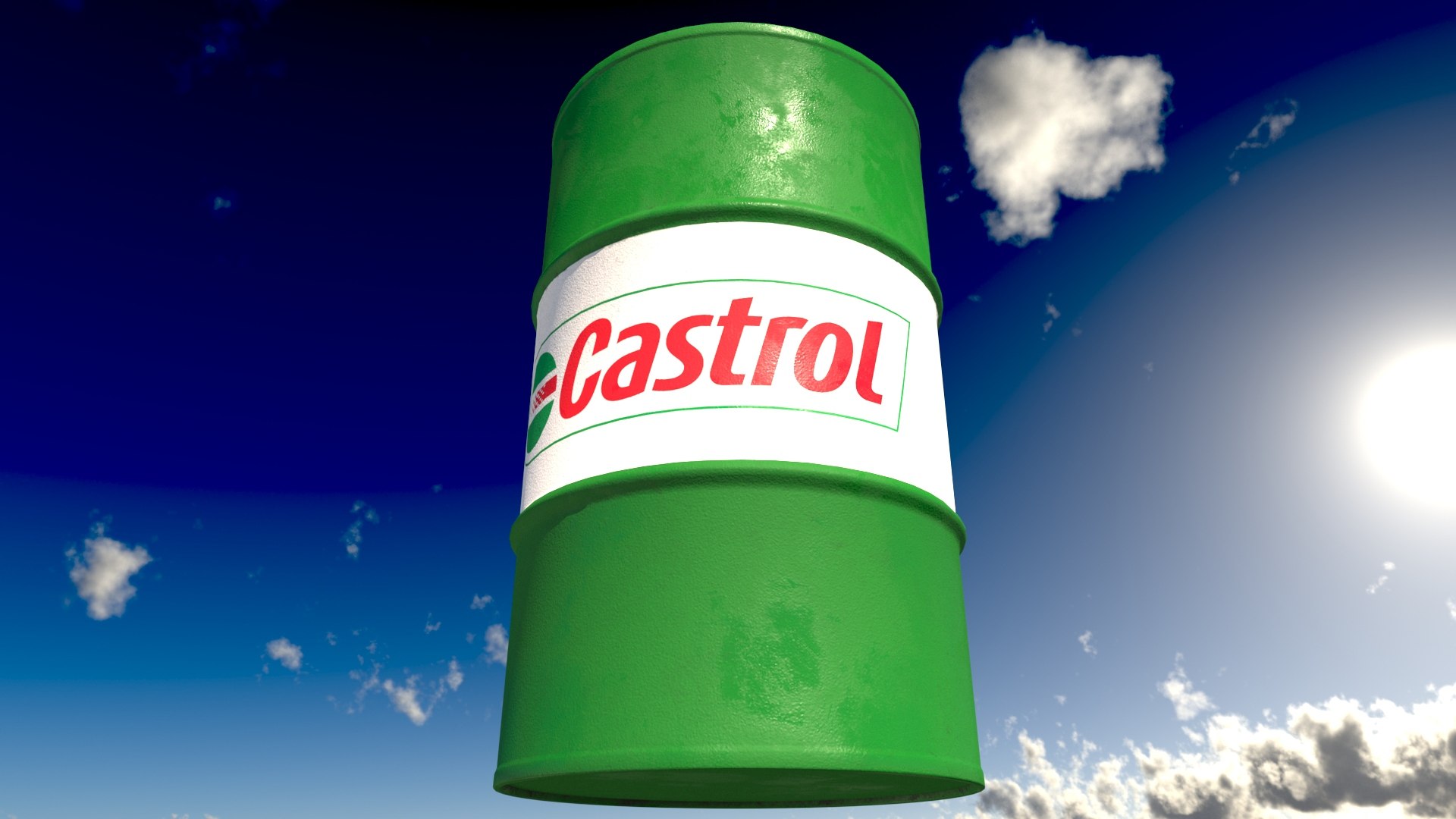 Barrel Castrol Oil 3D Model - TurboSquid 1486942