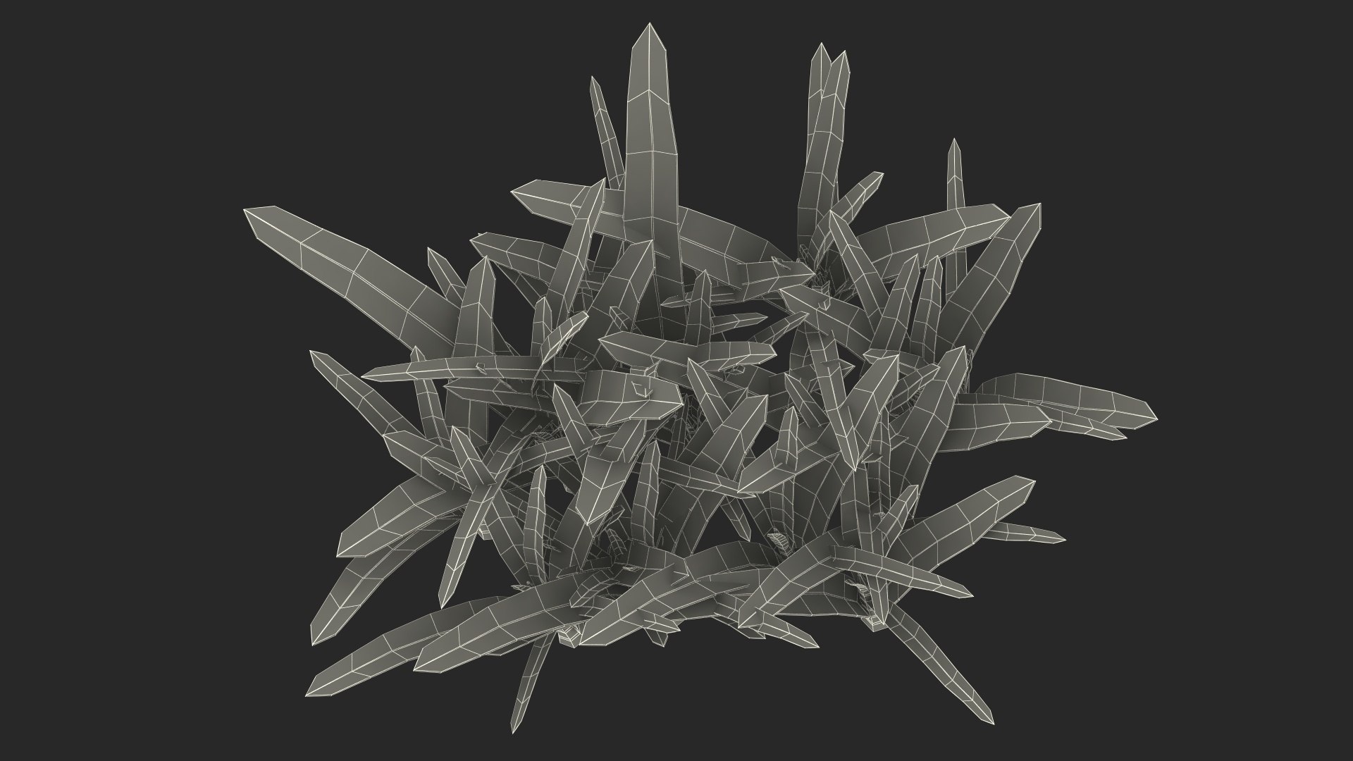 Realistic Grass Clump 3D Model - TurboSquid 2270537