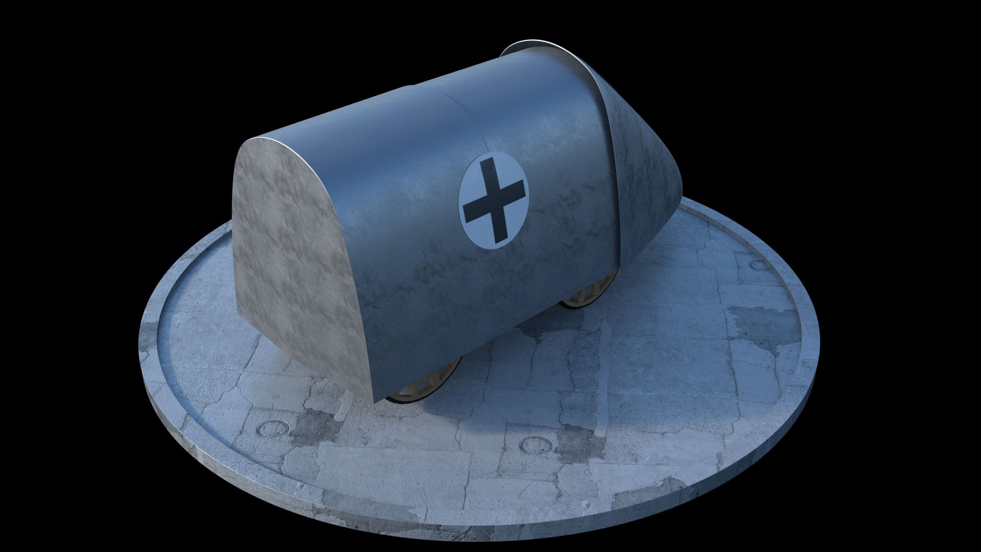 Car Red Cross 3D Model - TurboSquid 1204072