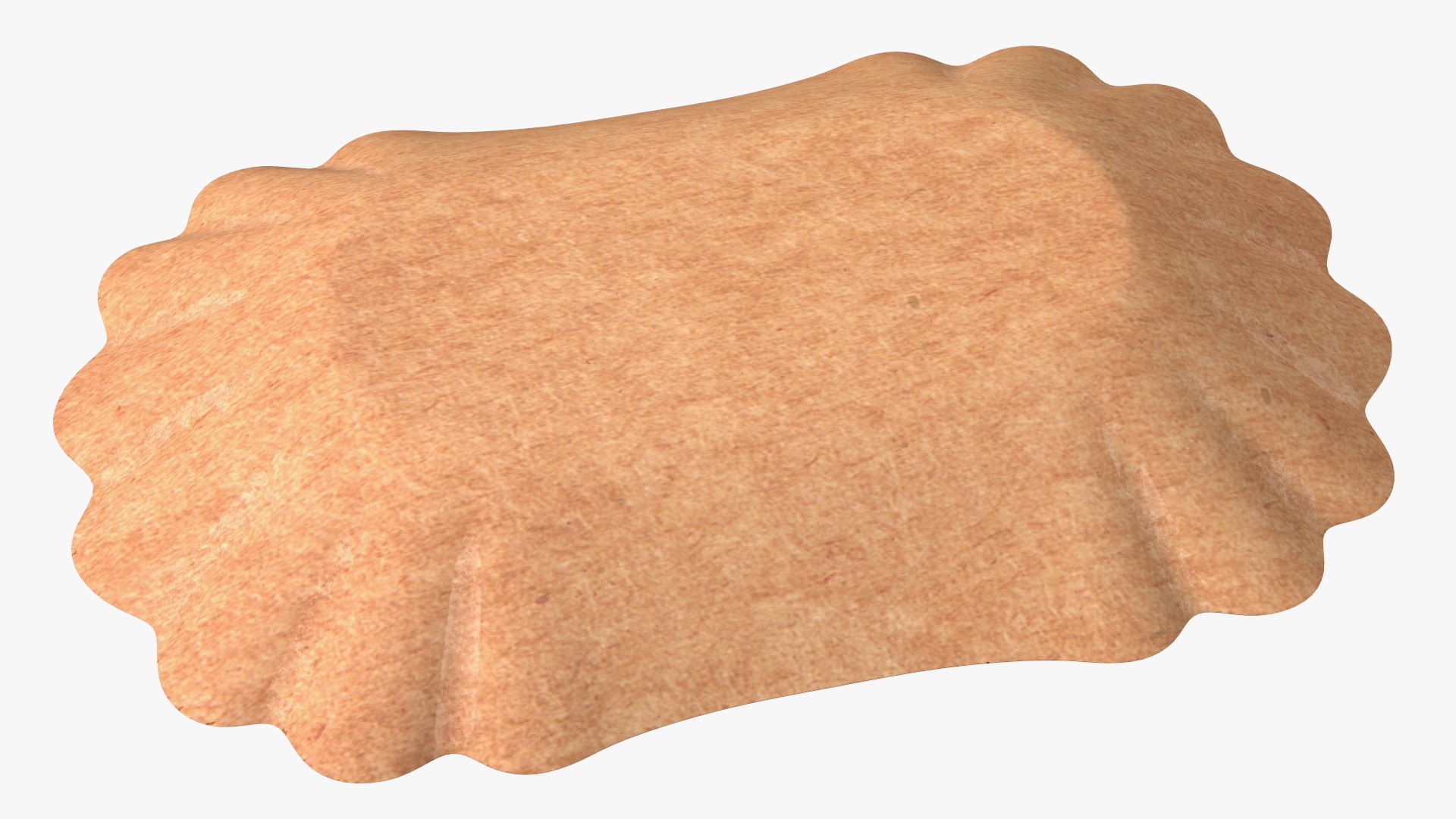 3D Brown Curly Paper Plate model - TurboSquid 2079662