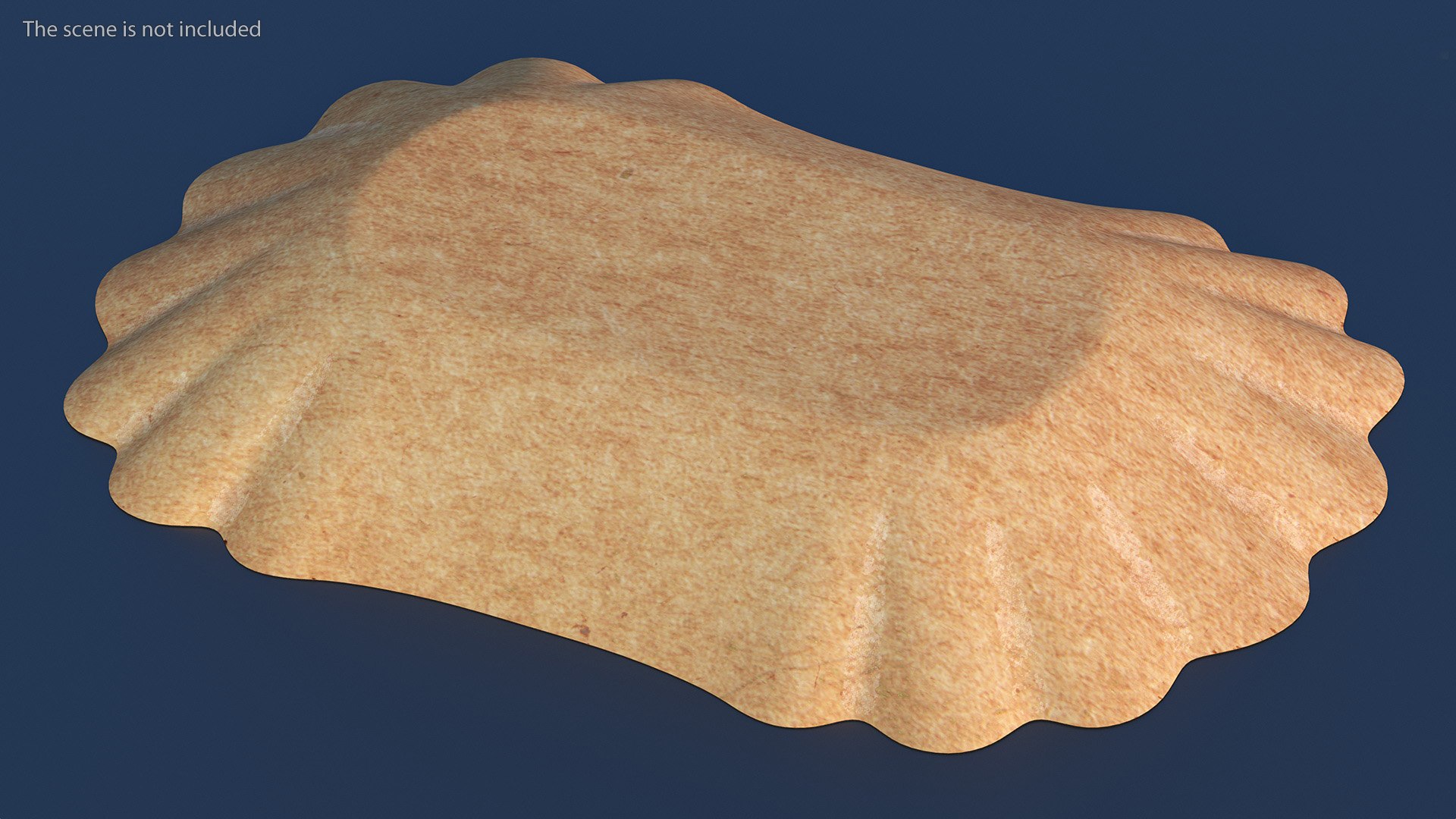 3D Brown Curly Paper Plate model - TurboSquid 2079662