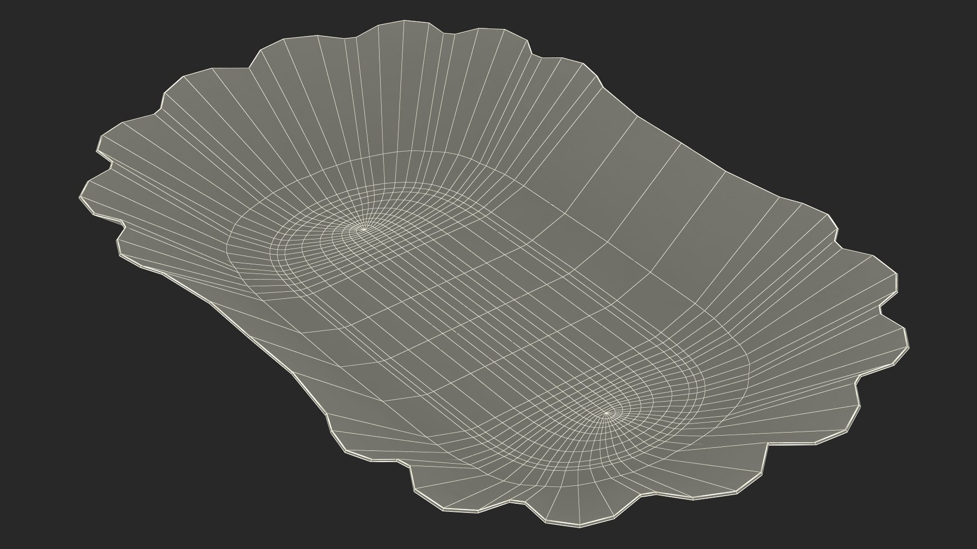 3D Brown Curly Paper Plate model - TurboSquid 2079662