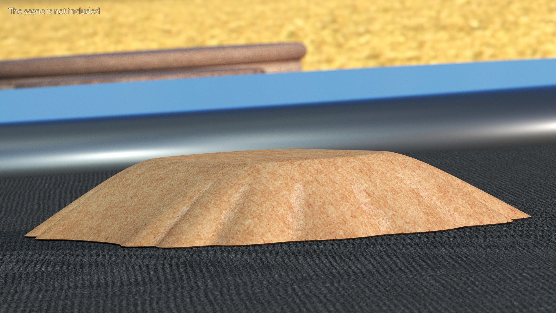 3D Brown Curly Paper Plate model - TurboSquid 2079662