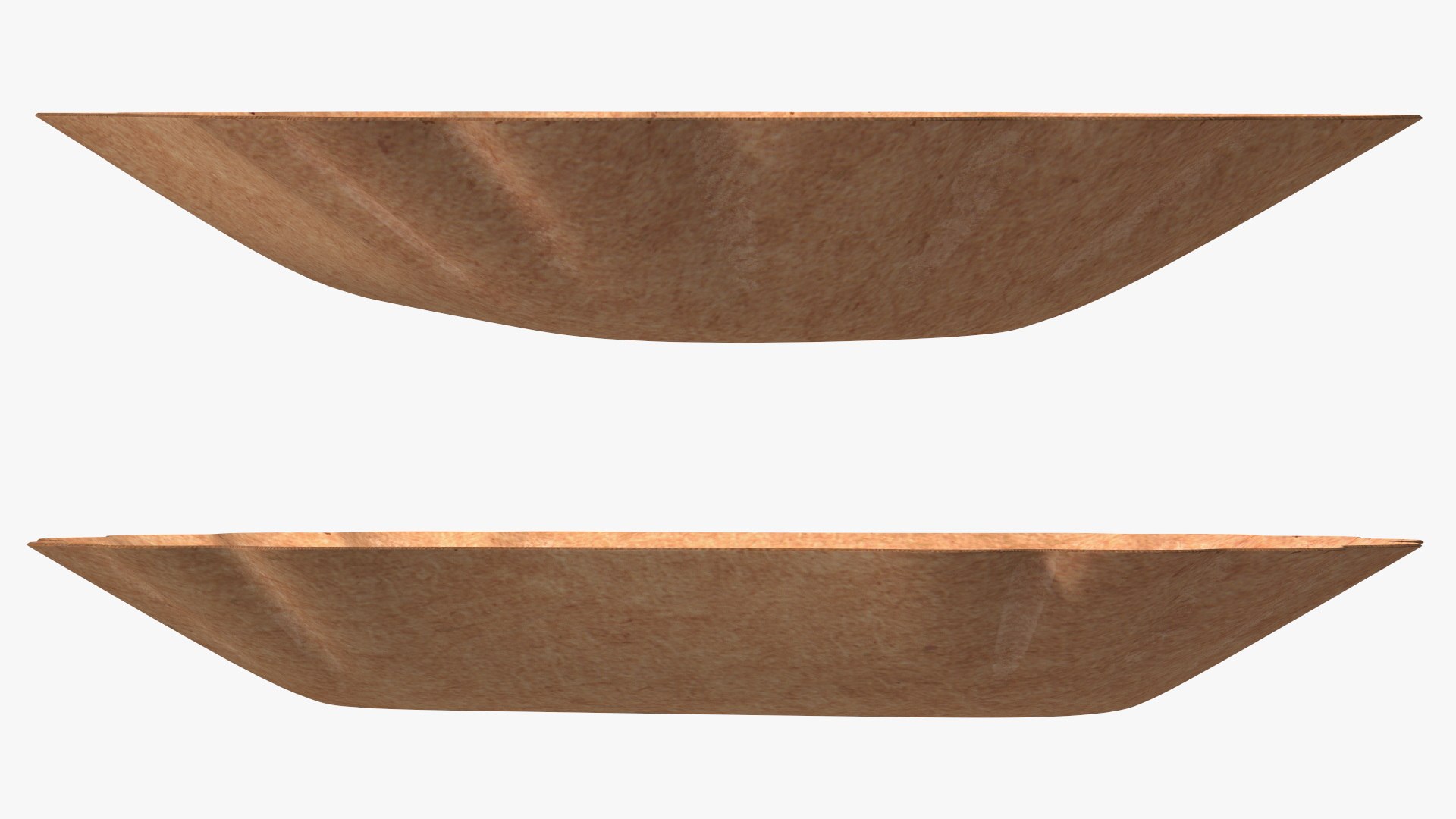 3D Brown Curly Paper Plate model - TurboSquid 2079662