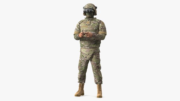 modelo 3d FPV Drone Operador militar Fur Rigged - TurboSquid 2199758