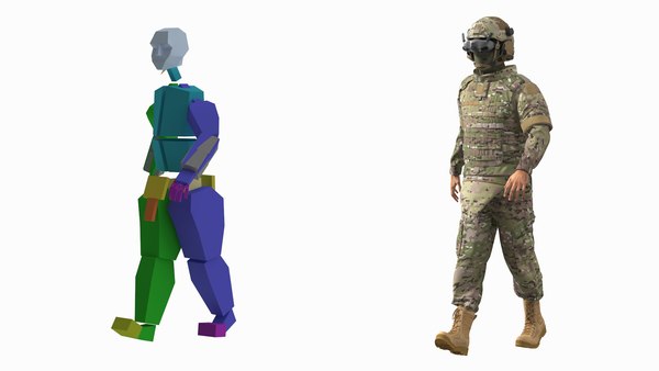 modelo 3d FPV Drone Operador militar Fur Rigged - TurboSquid 2199758