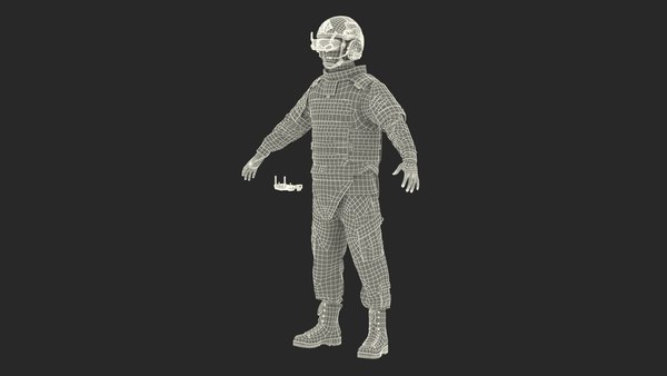 modelo 3d FPV Drone Operador militar Fur Rigged - TurboSquid 2199758