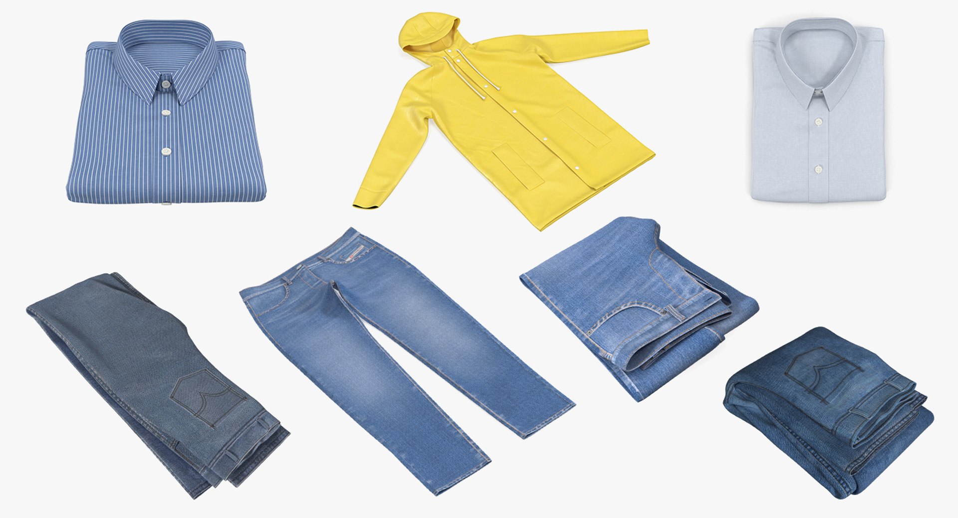 Folded Clothes Collection 4 3D model - TurboSquid 2121018