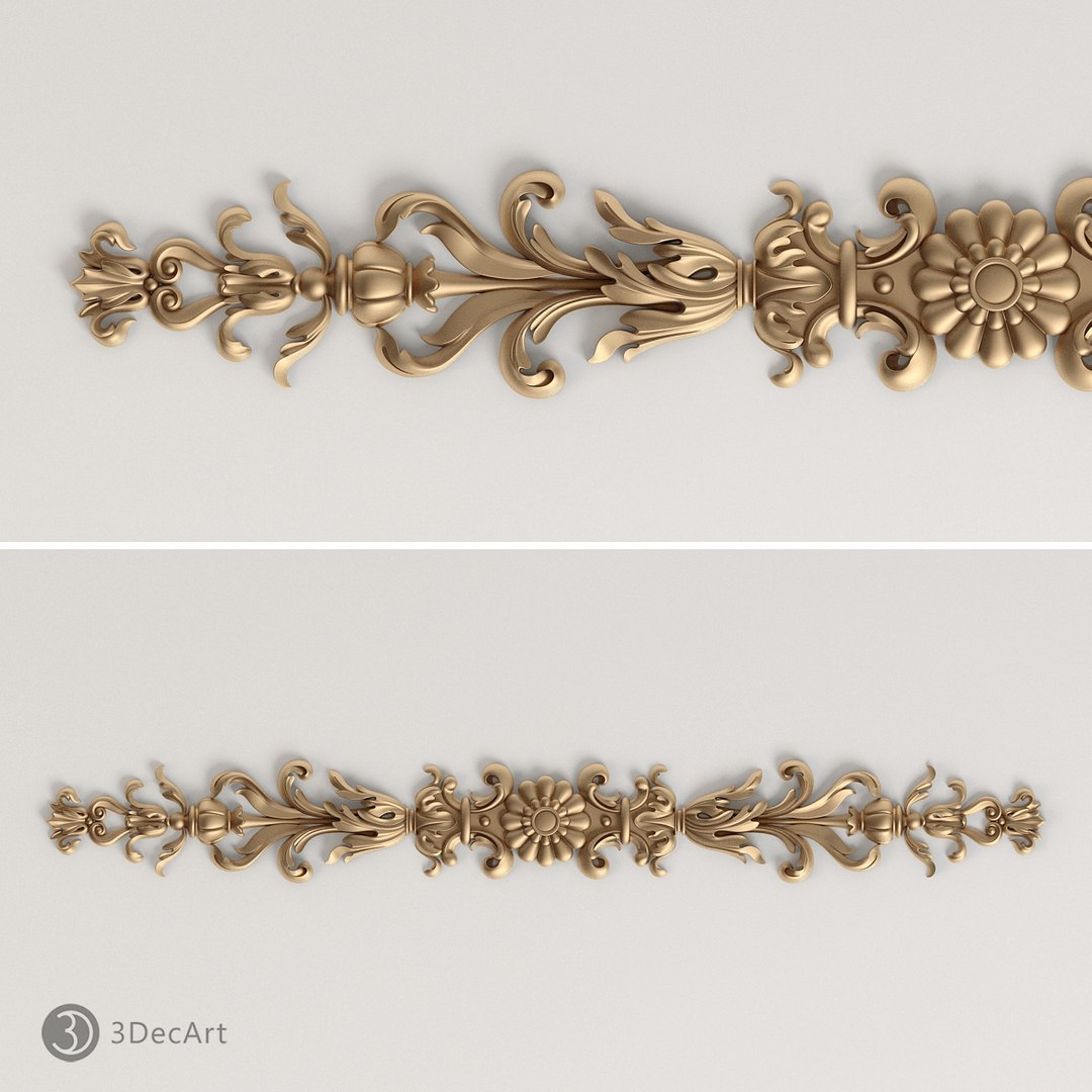 obj carved scroll cnc