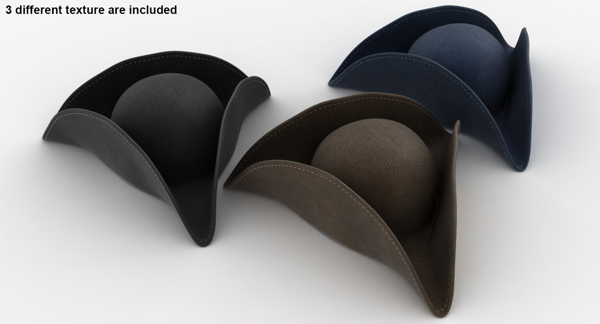 Pirate Hat 3D Model - TurboSquid 1435374