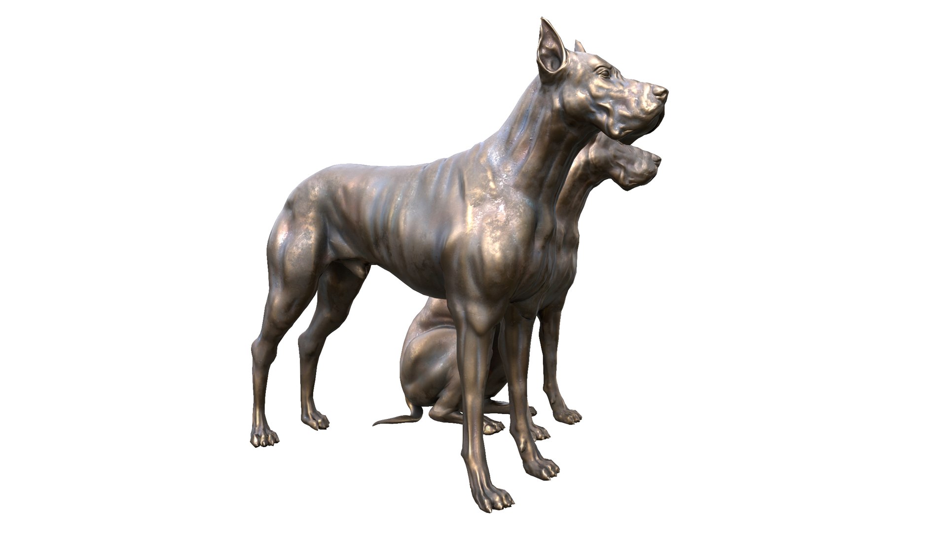 3D Dog Sculpture Model - TurboSquid 1931400