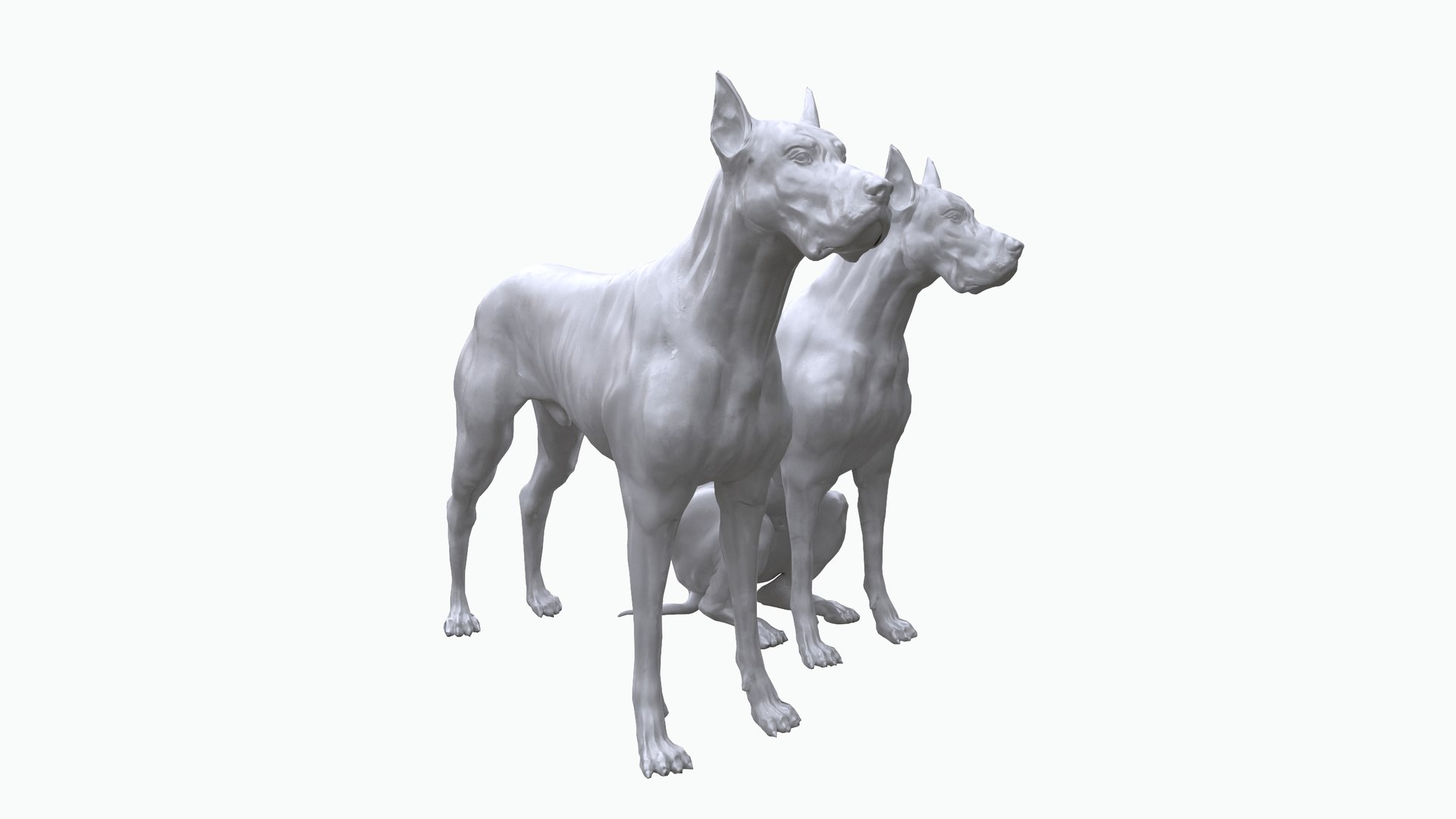 3D Dog Sculpture Model - TurboSquid 1931400