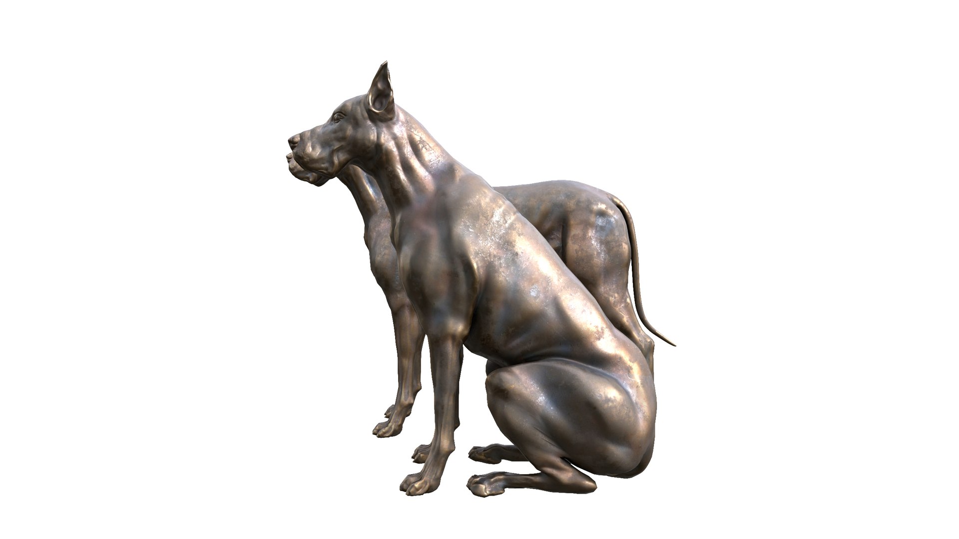 3D Dog Sculpture Model - TurboSquid 1931400