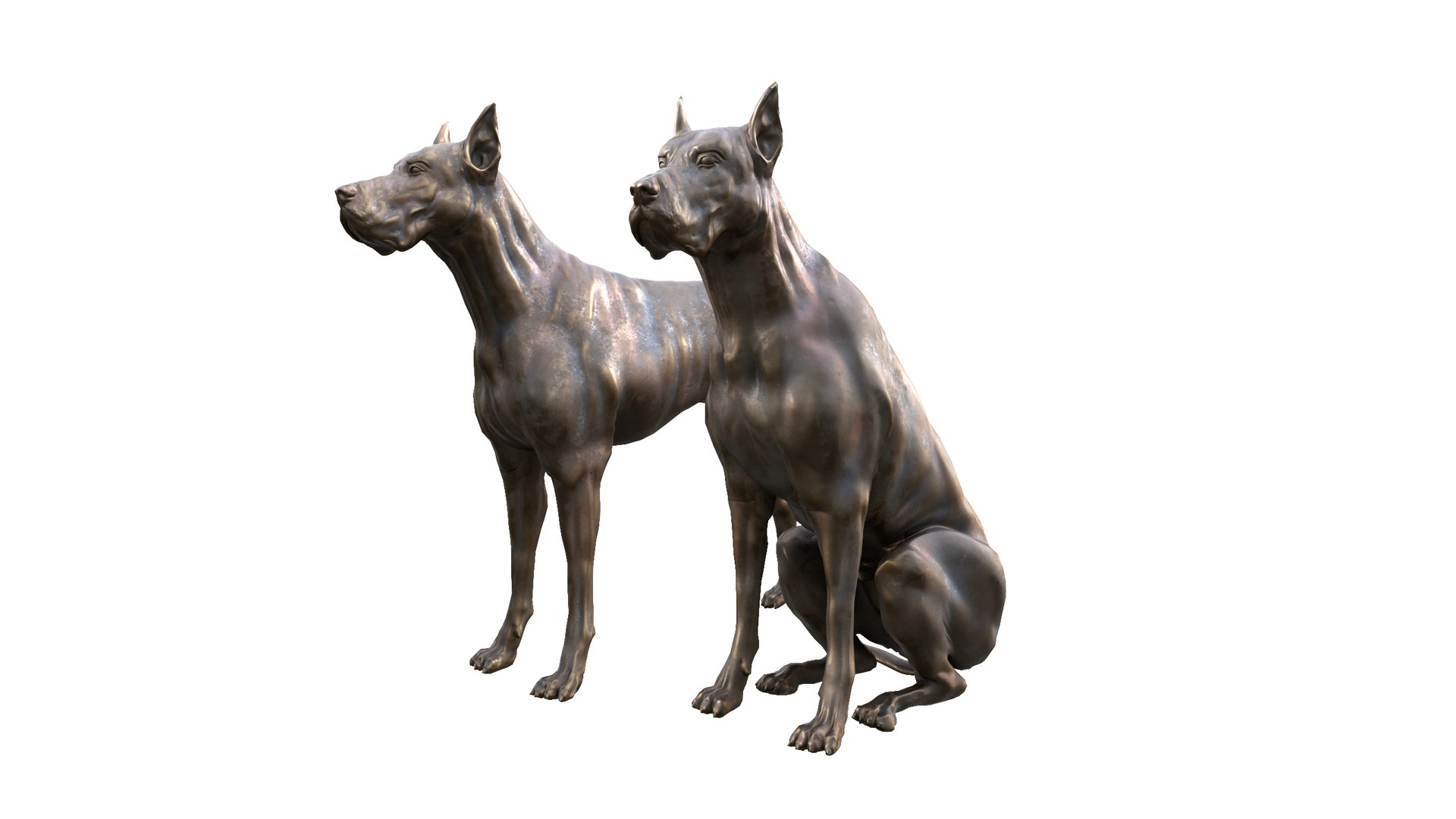 3D Dog Sculpture Model - TurboSquid 1931400