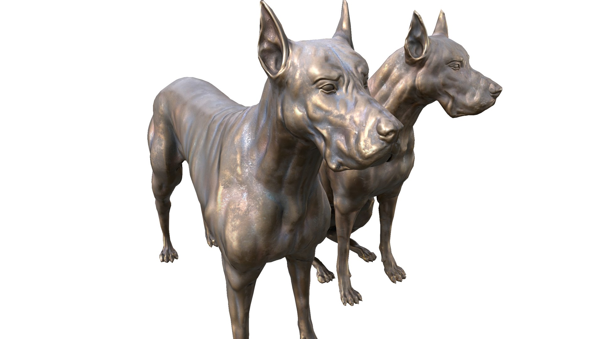 3D Dog Sculpture Model - TurboSquid 1931400