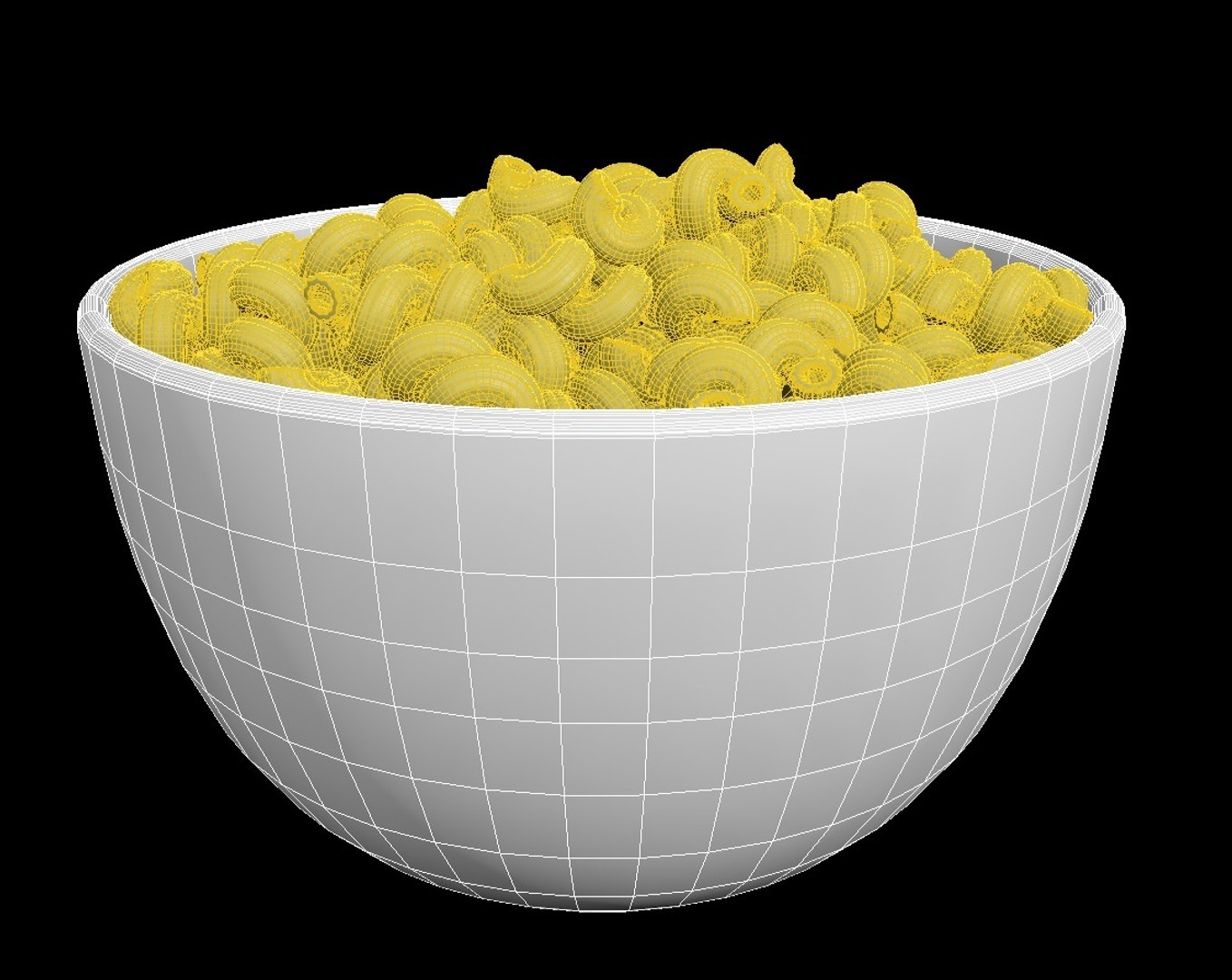 3d model pasta food