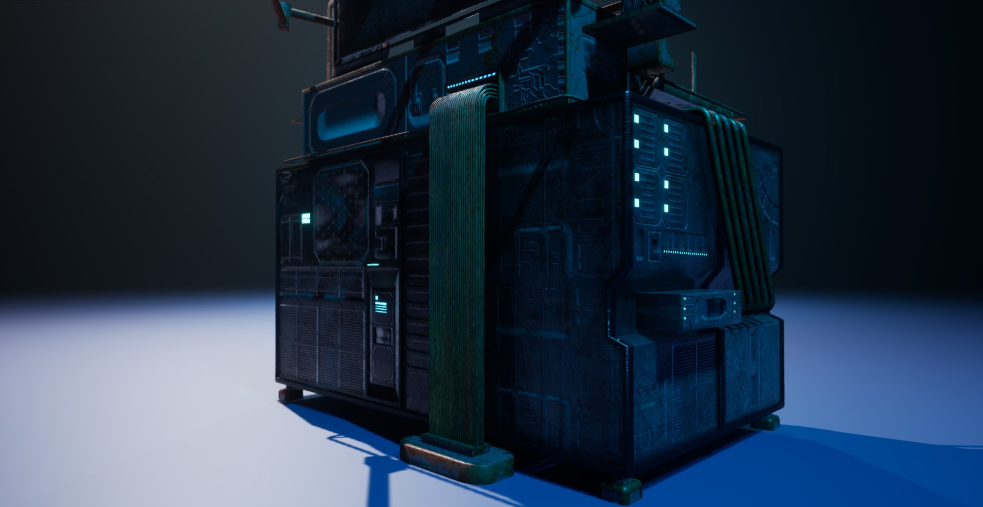 Game Ready Cyberpunk Rusty Table Model - TurboSquid 2283017