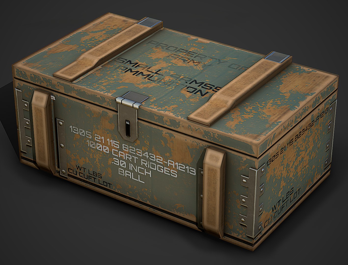 3D Model Ammo Crate 01 Low Poly Mobile Ready - TurboSquid 2041226
