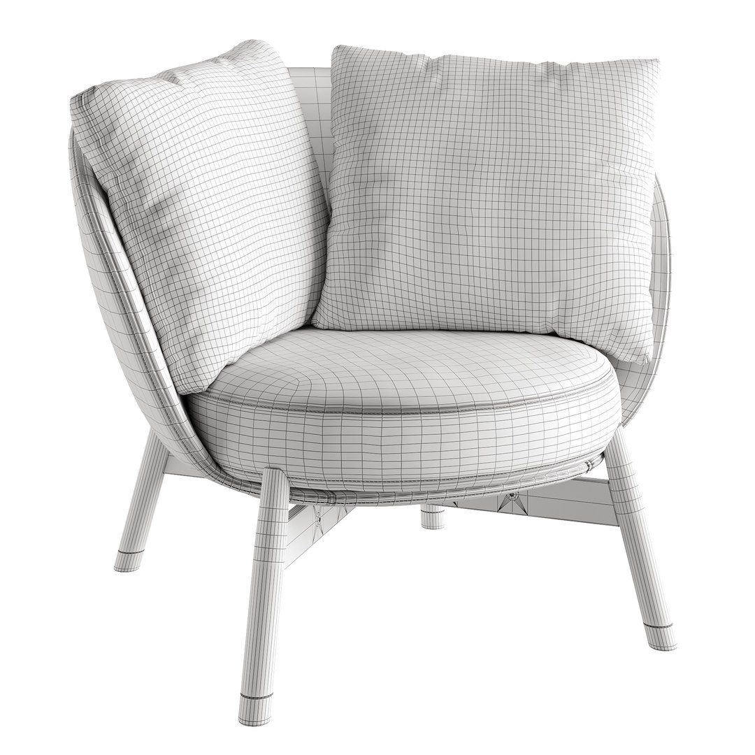 3D Flexform Armchair Eri Model - TurboSquid 2411552